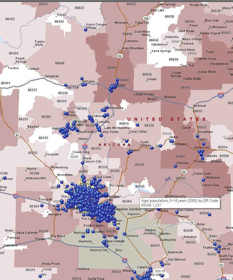 100 Mile Radius Zip Code Map - United States Map