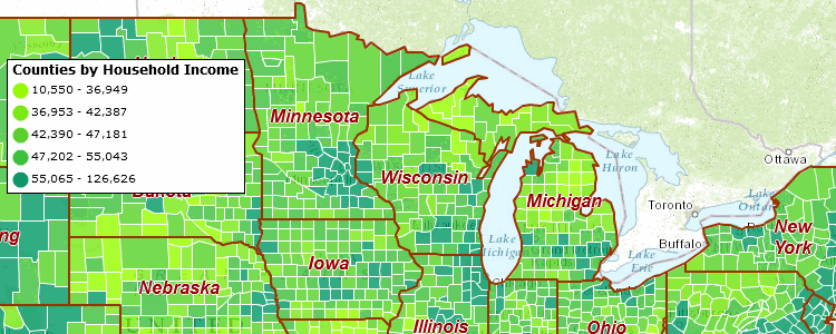 Create Heat Maps & Color Coded Maps Online | Heat Map Software